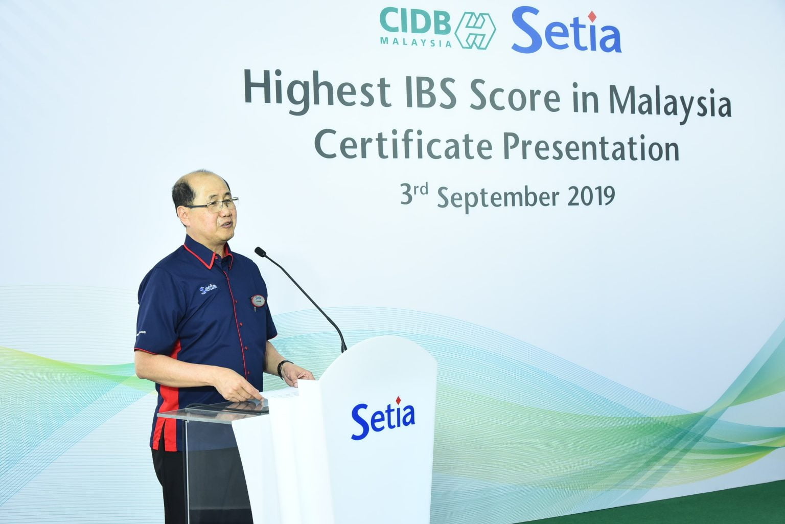 Certificate Presentation Highest IBS Score In Malaysia - 3 Sep 2019 | CIDB HQ