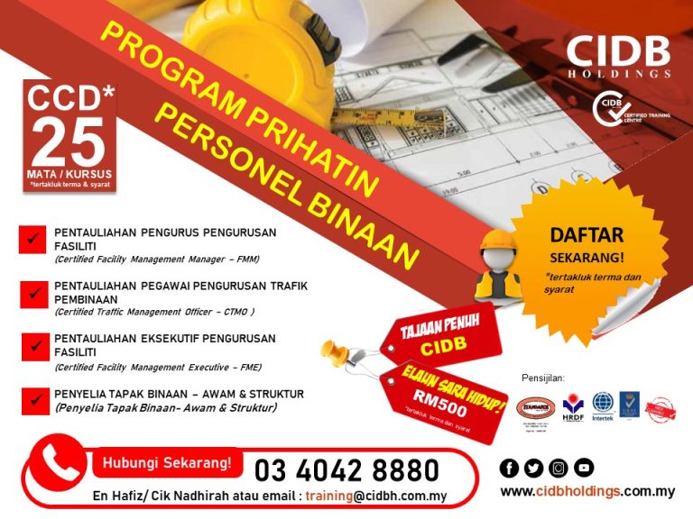 Program Prihatin Personal Binaan CIDB | CIDB HQ