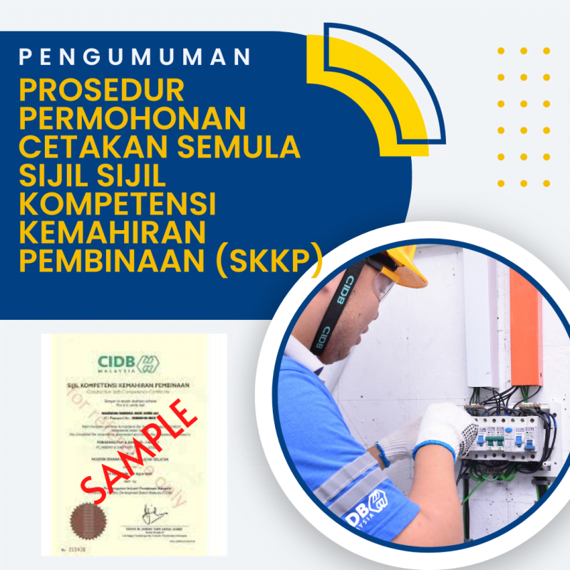 Prosedur Permohonan Cetakan Semula Sijil Kompetensi Kemahiran Pembinaan ...