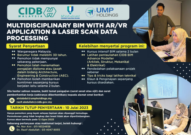Program Multidisciplinary Building Information Modelling (BIM) with AR/VR Application & Laser ...