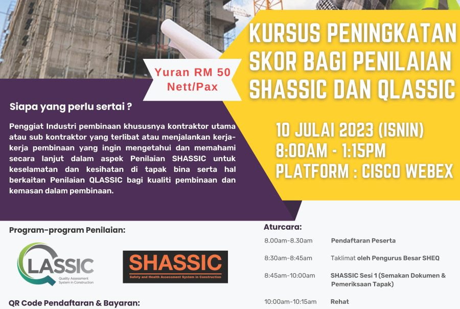 Kursus Pembinaan Berdaya Tahan 2023 - CIDB HQ