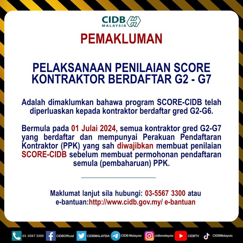 Pengumuman CIDB Archives | CIDB HQ