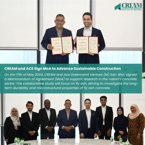 CREAM dan ACE Greencemt Rakan Kongsi untuk Merintis Penyelesaian ...